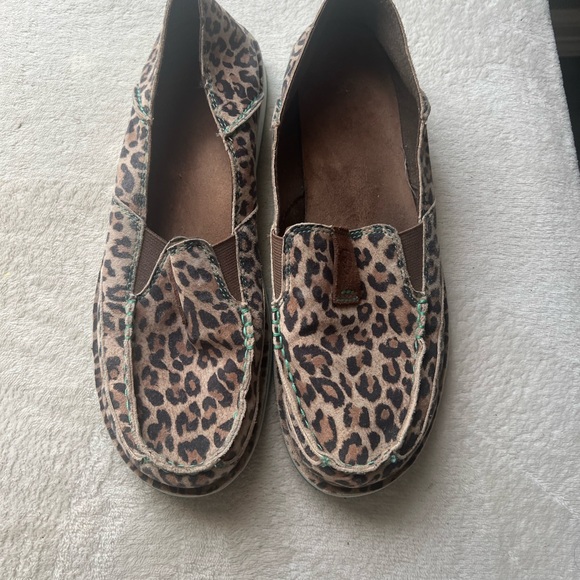 Ariat | Shoes | Ariat Womens Leopard Print Flats | Poshmark